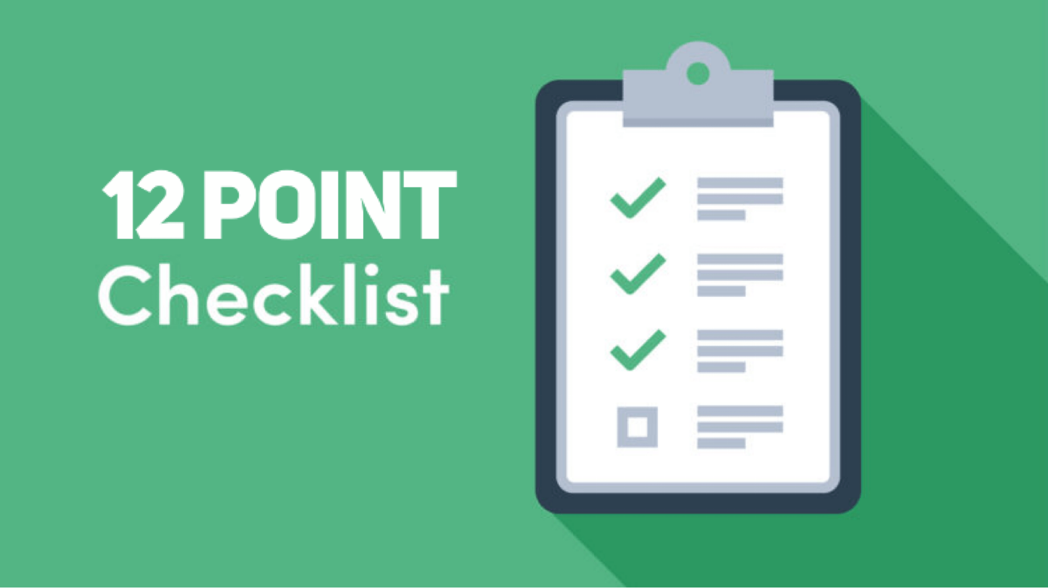 12 Point Checklist